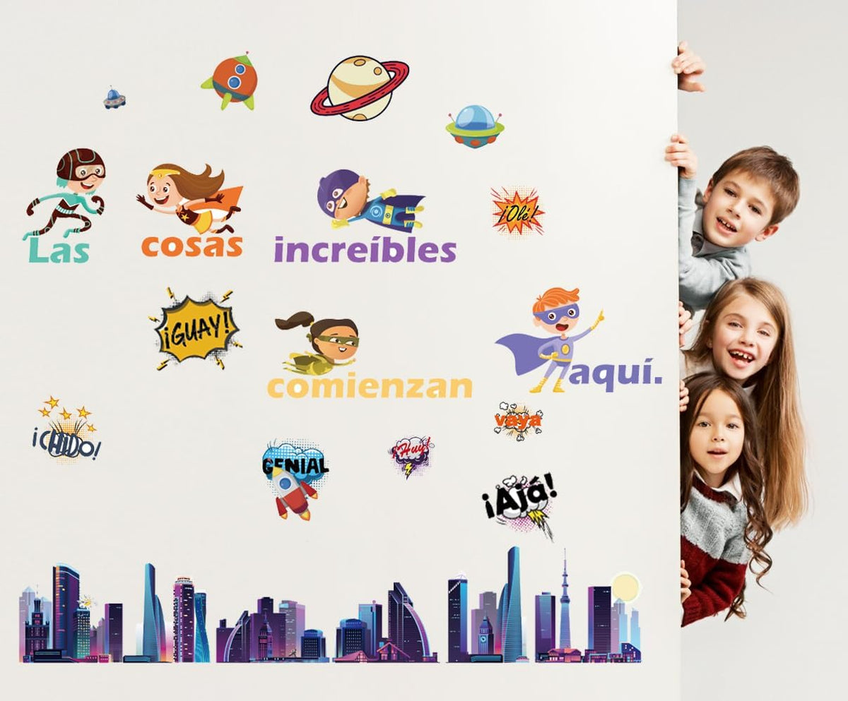Spanish Super Theme Hero Classroom Bulletin Board Decorations School ...