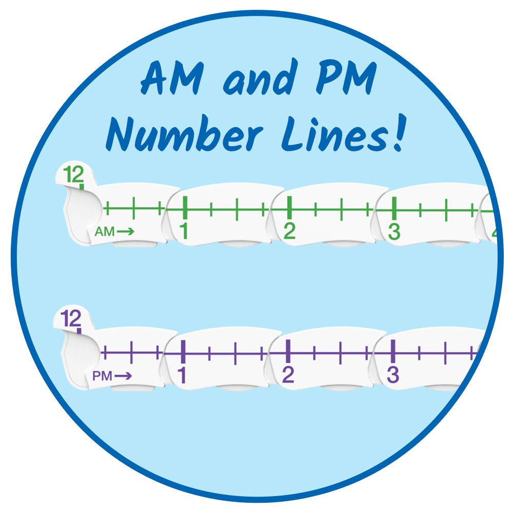 hand2mind Advanced NumberLine Clock™ for Kids Learning to Tell Time ...