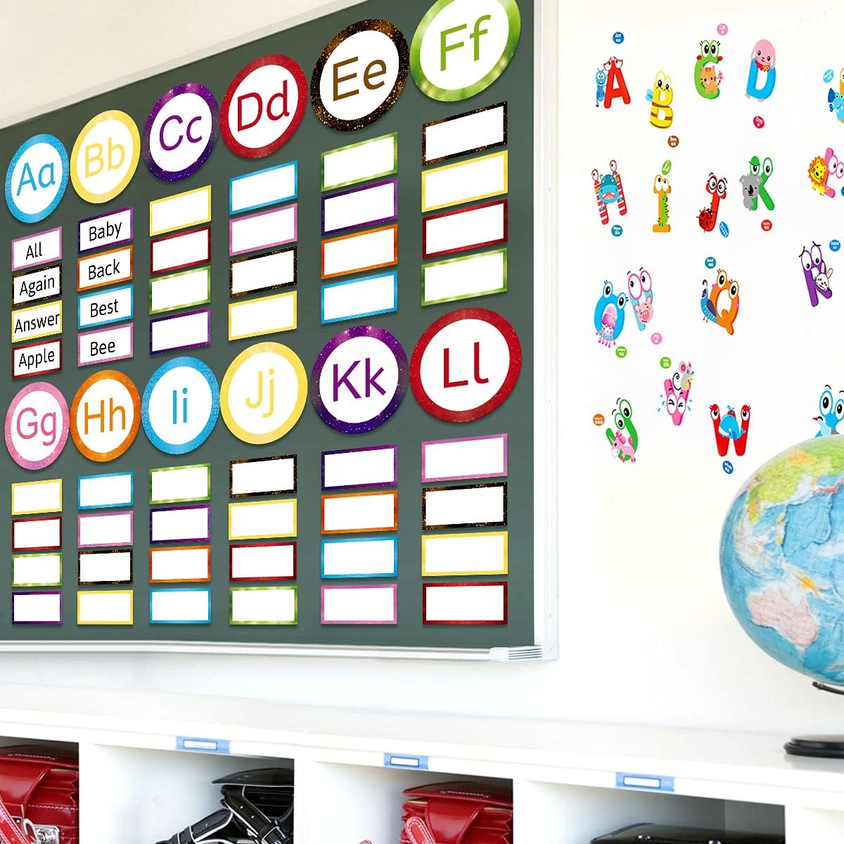 Word Wall Bulletin Board Set Alphabet Classroom Decoration 128 Pcs ...