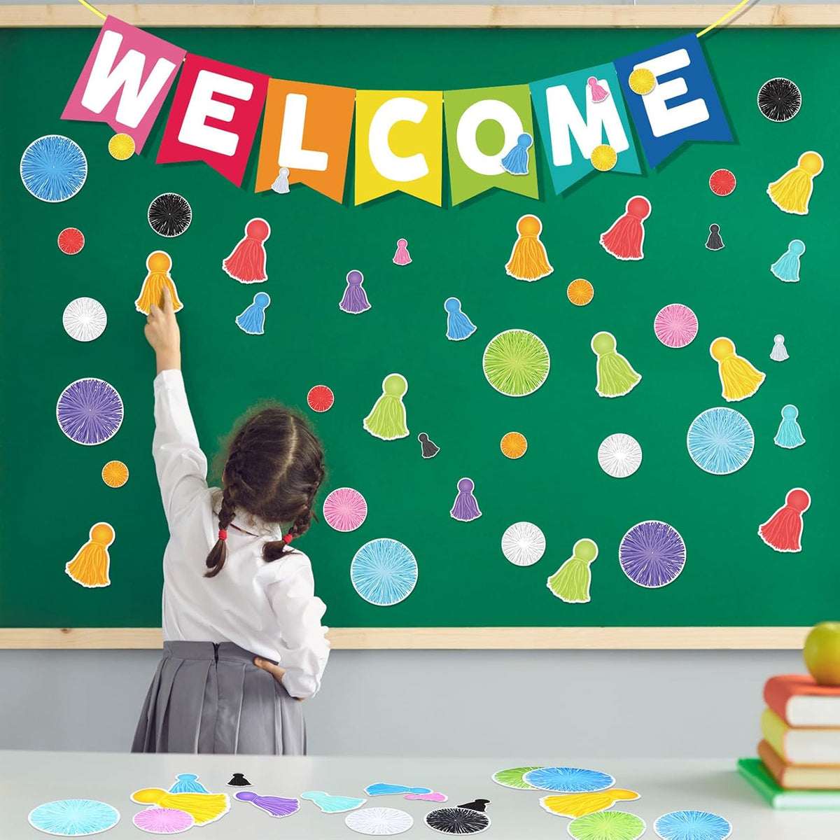 67 Pcs Welcome Bulletin Board Set Bright and Colorful Welcome Banners ...