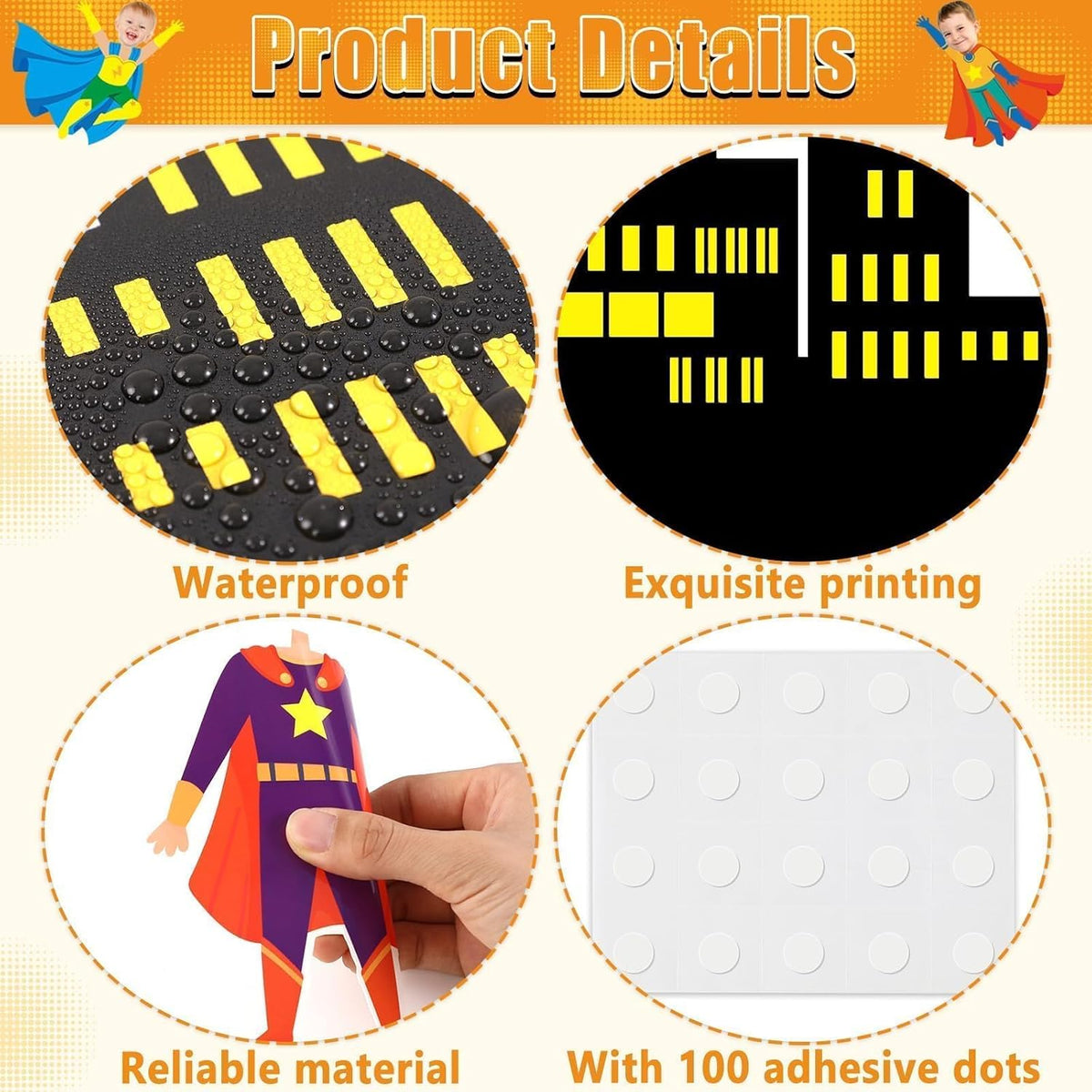 Super Themed Hero Bulletin Board Decoration Set DIY Photo Crafts Hero ...