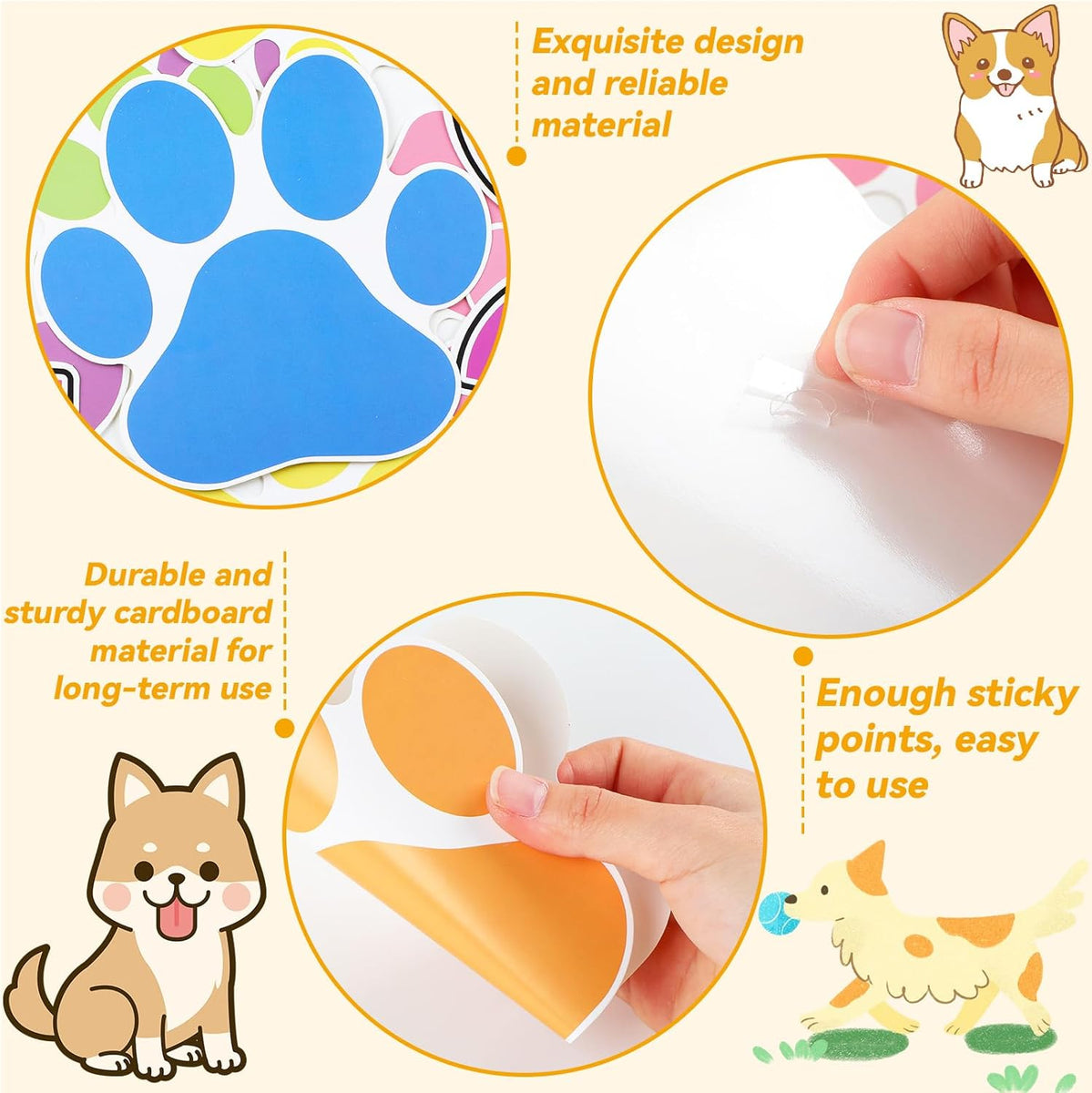 Paw Prints Bulletin Board Classroom Decorations Dog Paw Print Bulletin ...