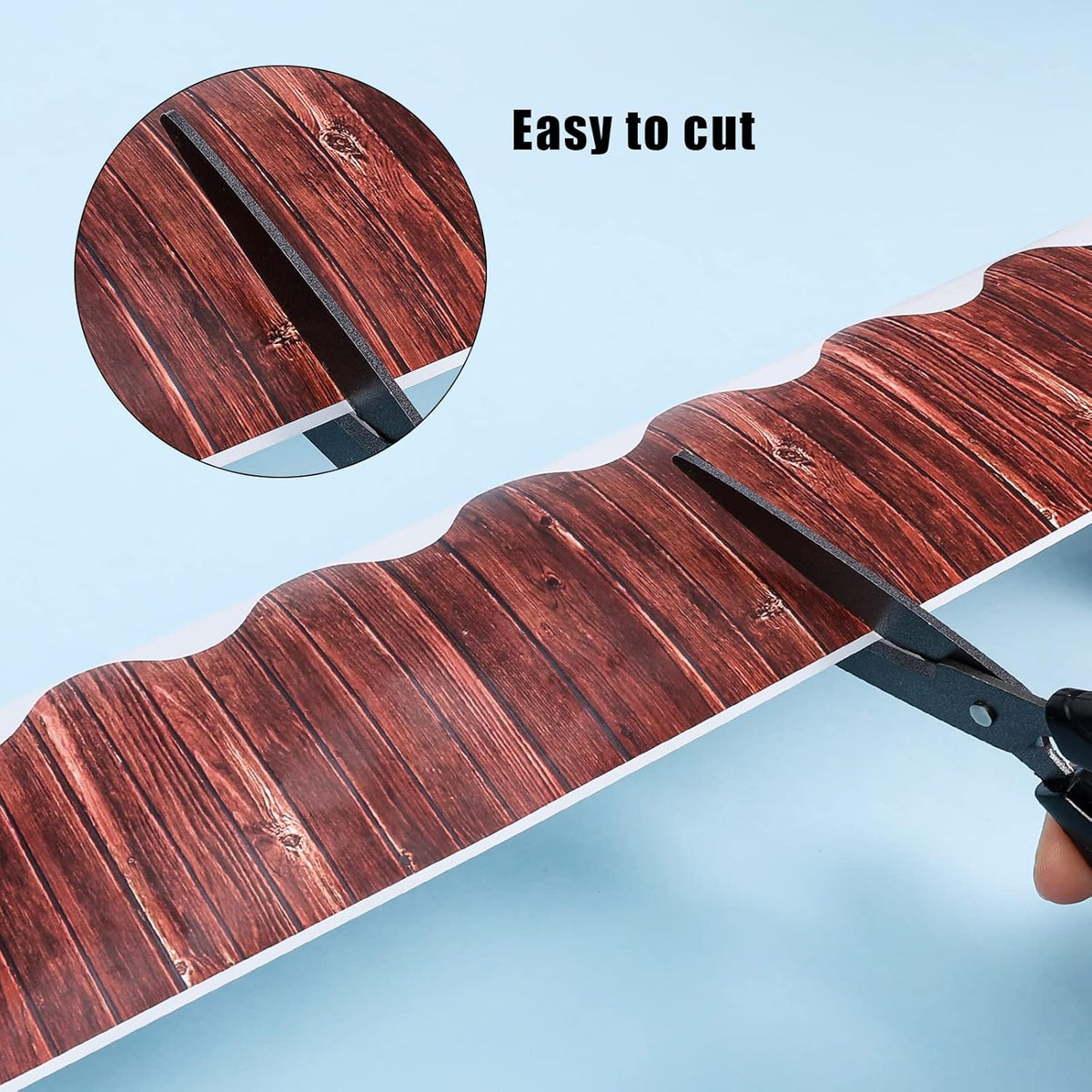 SAVITA Scalloped Bulletin Board Borders Sticker, 78.7x3inch Self ...