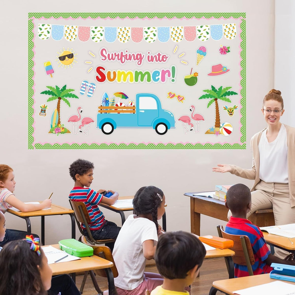 Summer Bulletin Board Decorations Summer Truck Classroom Bulletin Board ...