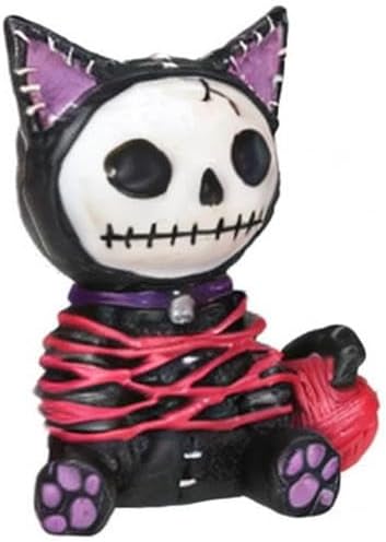 Black Mao Mao Cat Furry Bones Statue Display – ZeeBooth