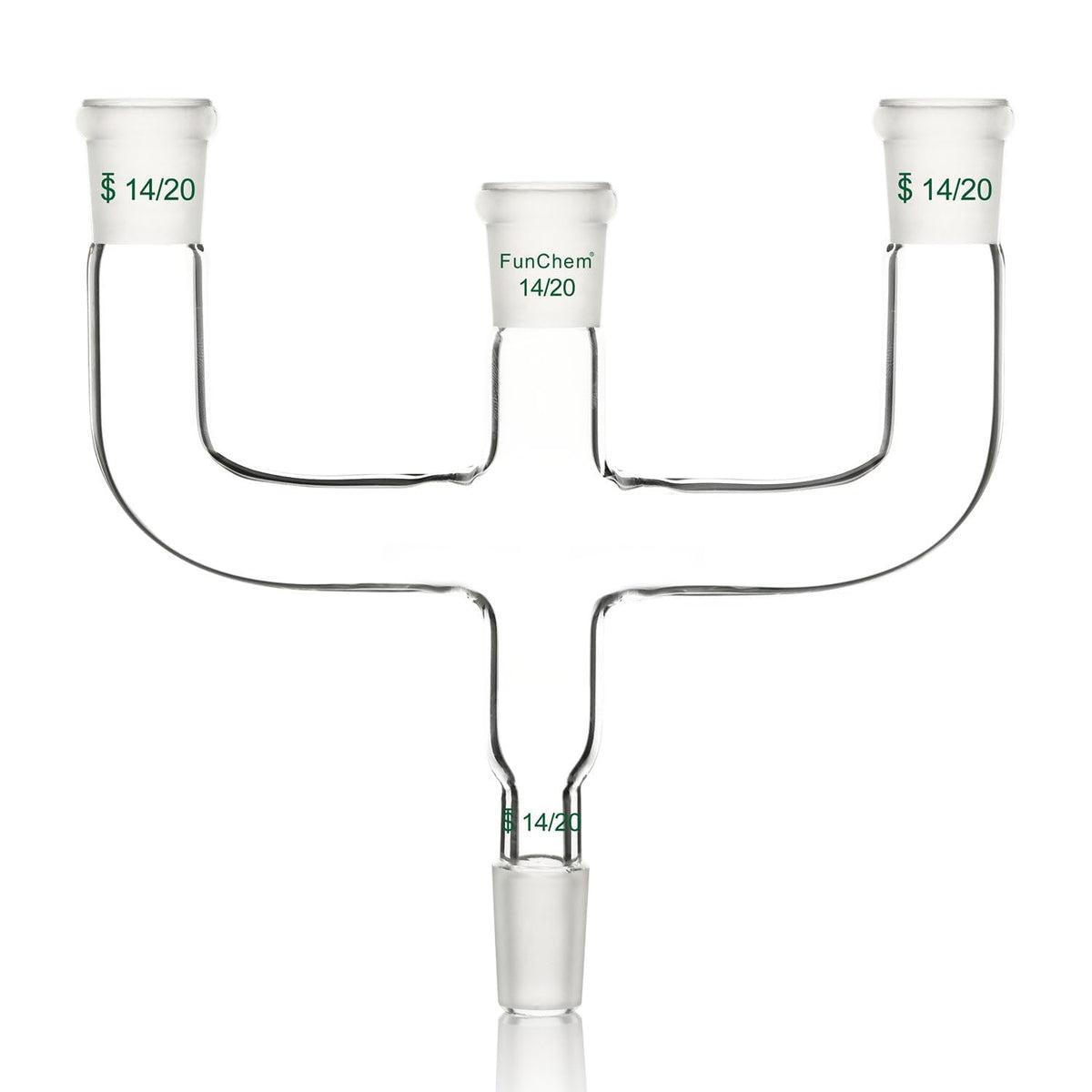 4-Way Claisen Distillation Adapter with 14/20 Joint – ZeeBooth