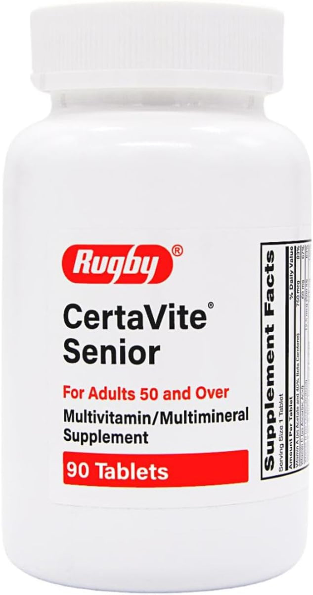 Rugby CertaVite Senior Multivitamin/Multimineral Supplement for Adults ...
