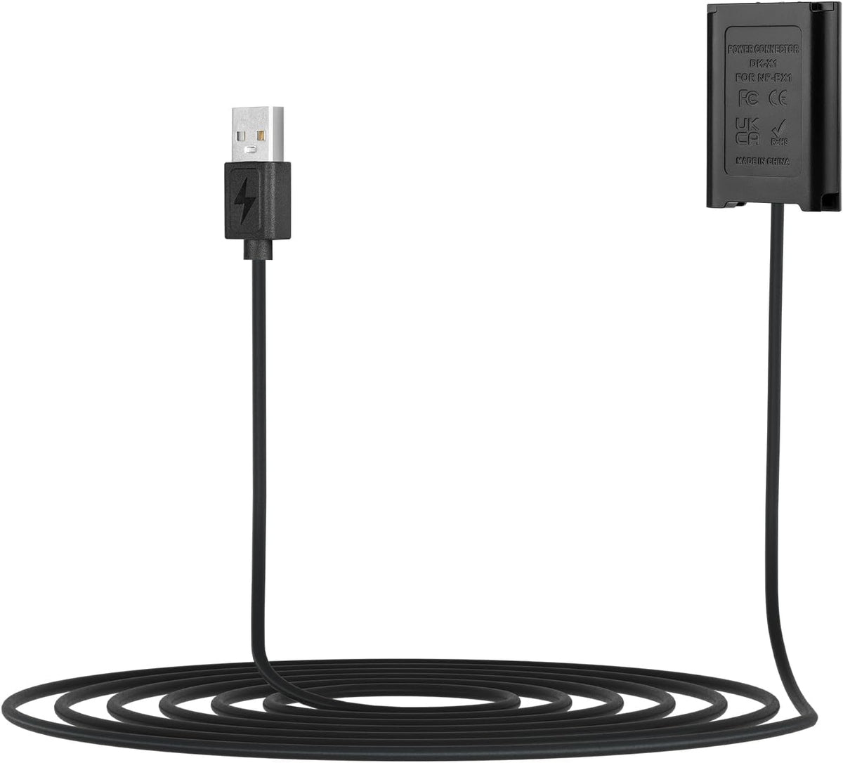 FOMITO DK-X1 USB Power Adapter with NP-BX1 Dummy Battery for Sony ...