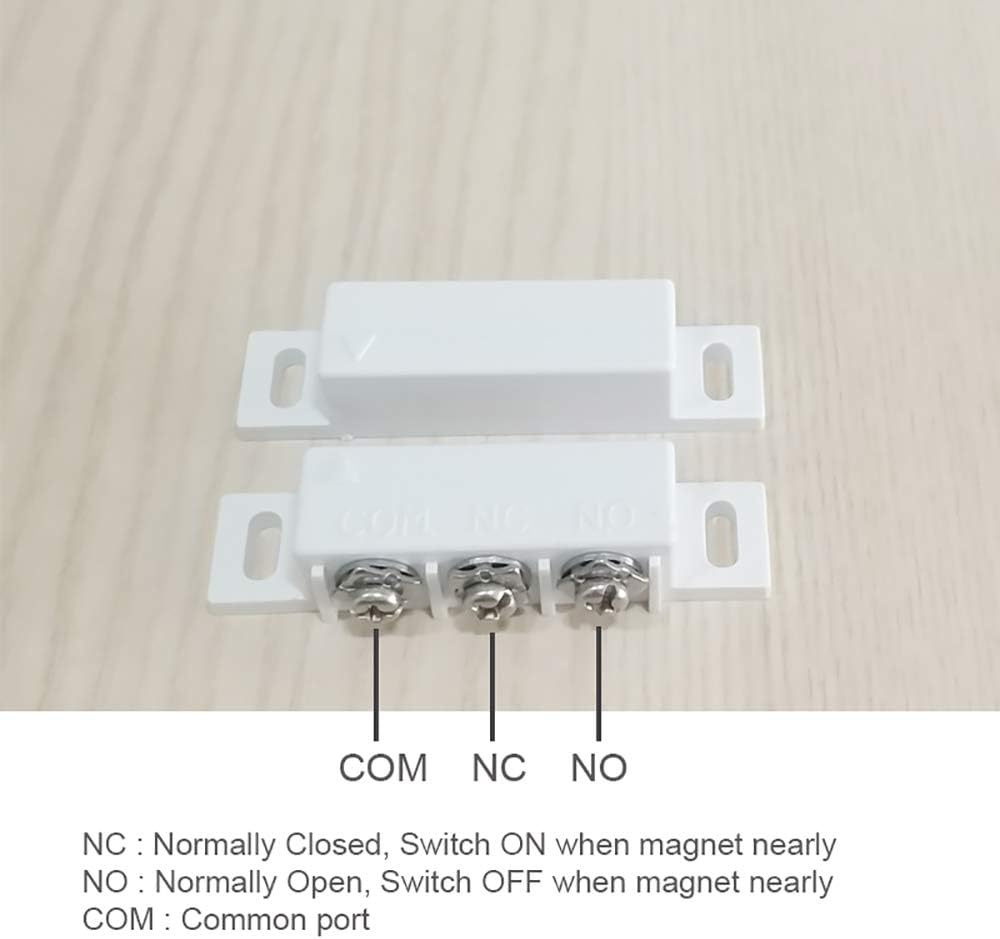 2 Sets NO&NC Magnetic Switch Door Contact Sensor Surface Mounted – ZeeBooth