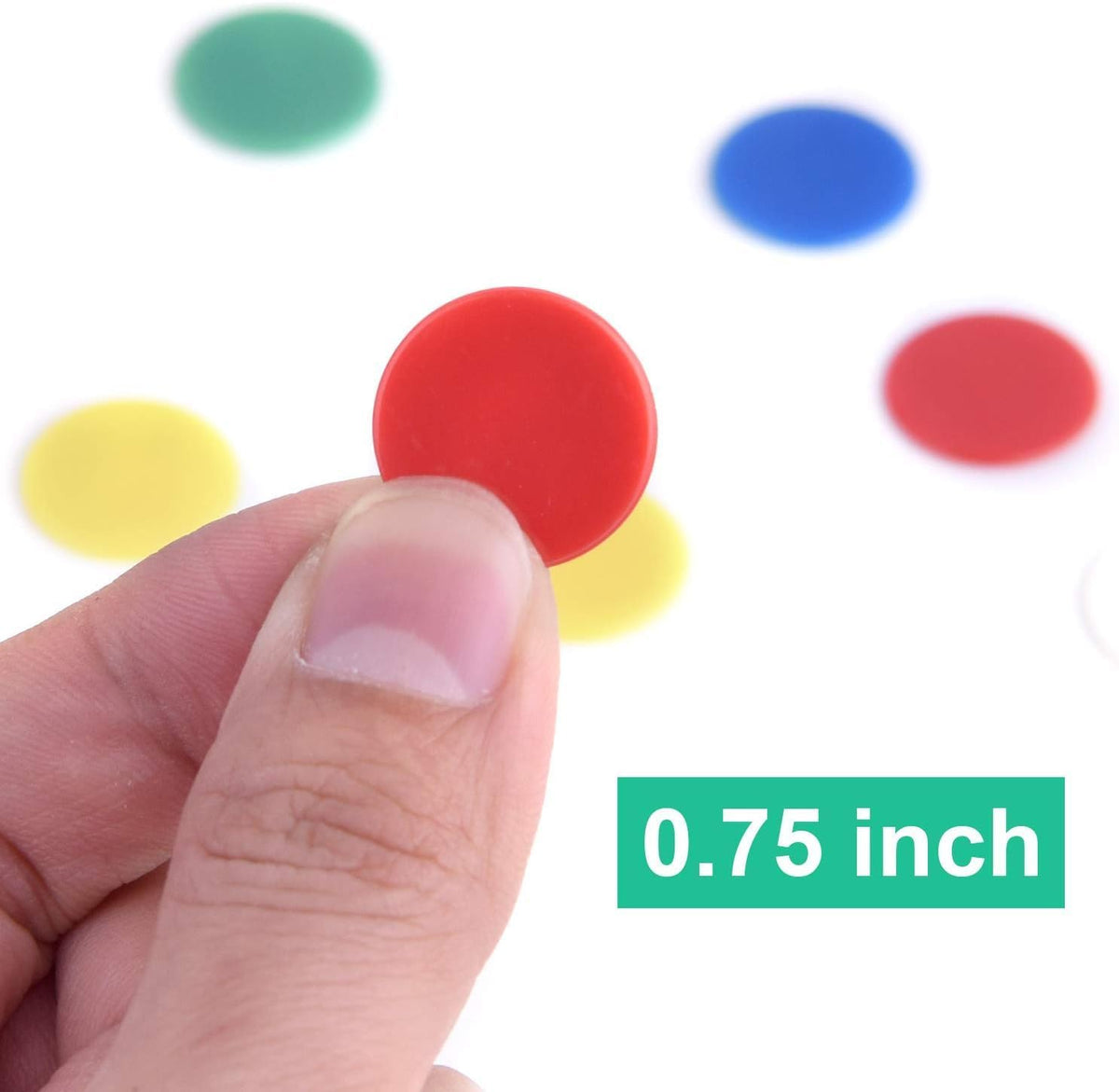 Coopay 900 Pieces Counters Counting Chips Plastic Markers Mixed Colors ...