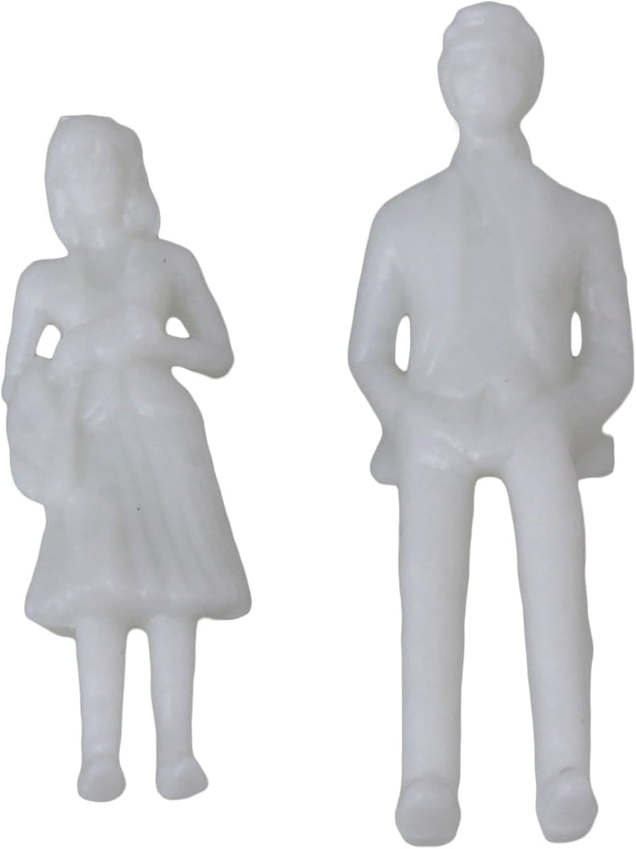 BQLZR White Unpainted Architectural 1:75 Scale Model Figures for Placed ...