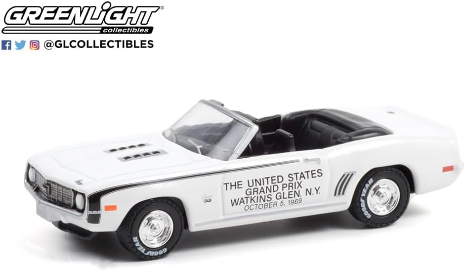 Greenlight 30274 1969 Chevy Camaro Convertible US GP Pace Car 1:64 ...