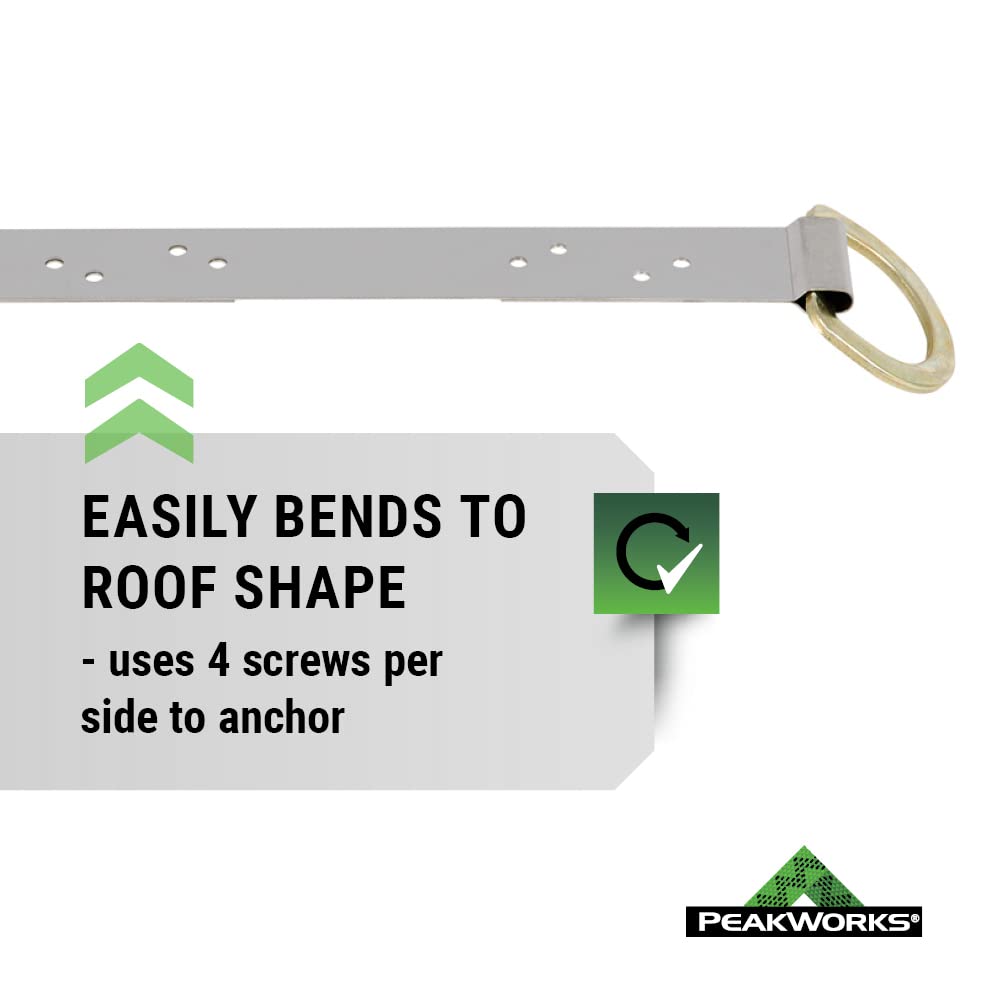 Peakworks Temporary Roof Anchor Bracket - Stainless Steel Safety Roof ...