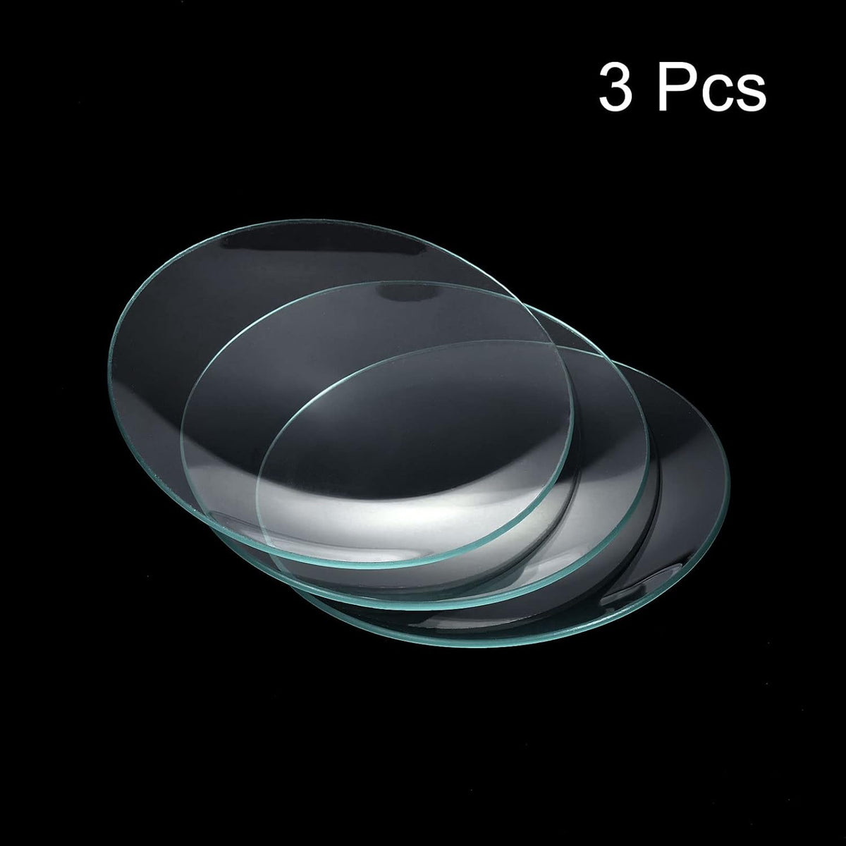 PATIKIL 100 mm Diameter Watch Glass, 3 Packs Beaker Cover Smooth Edges ...