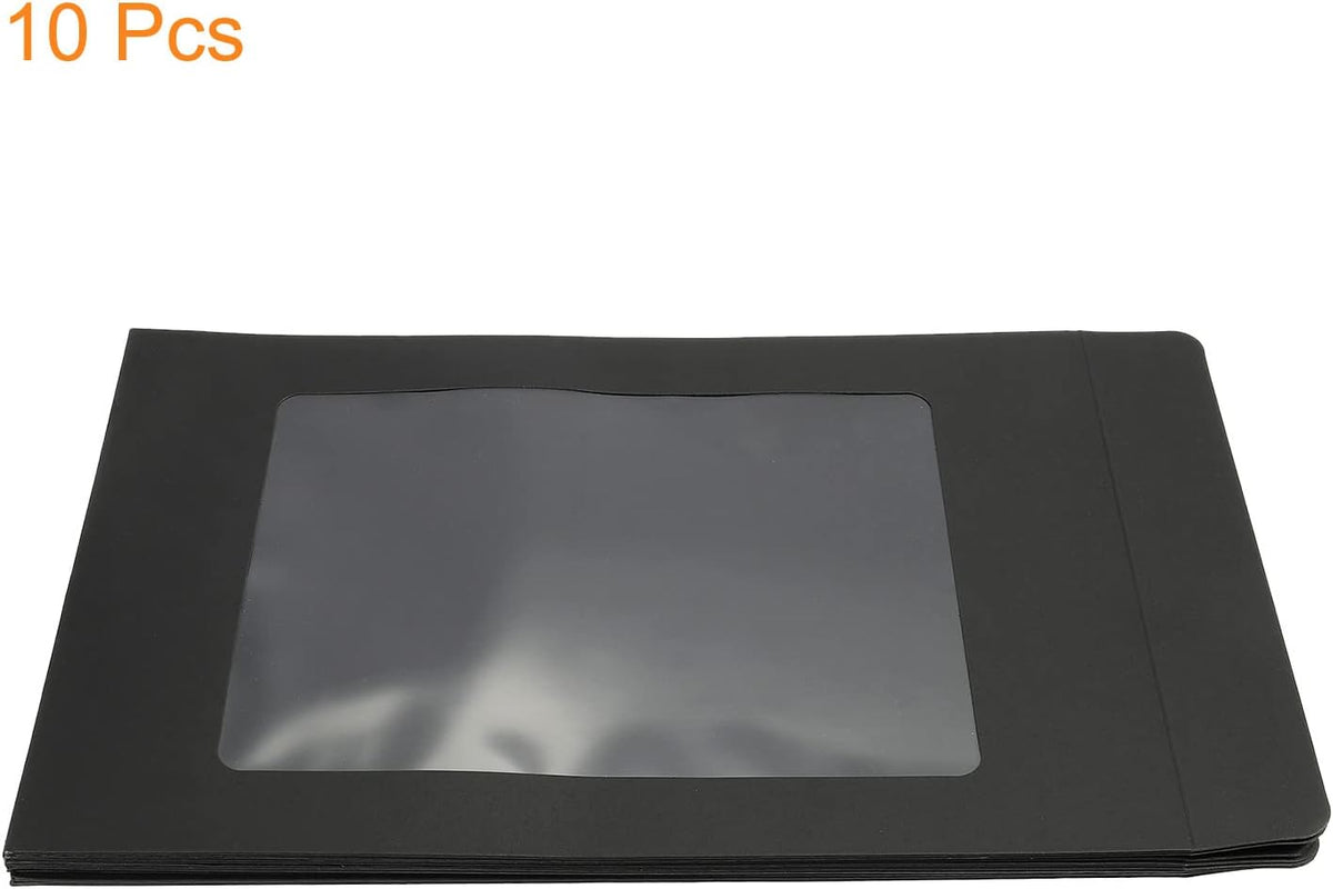 PATIKIL Full Face Window Envelopes 10 Pack A4 Clear Single Sided for ...