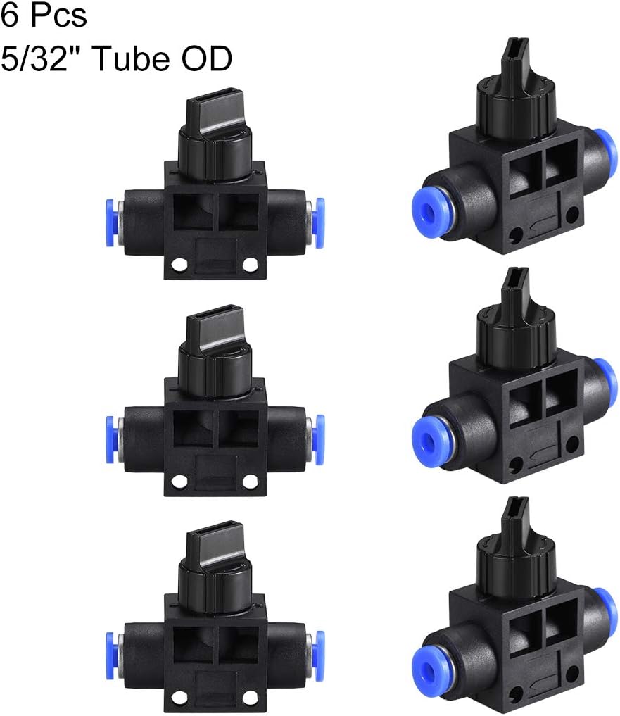 uxcell 4mm OD Pneumatic Air Flow Control Valve with Push-to-Connect ...