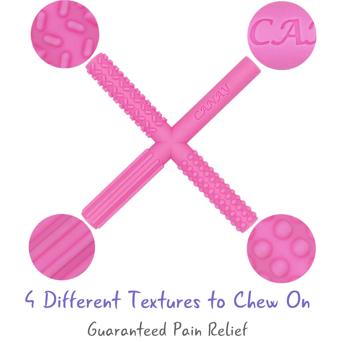 X Hollow Chew Tubes Sensory Chew Toys for Autistic Children(2 Pack ...