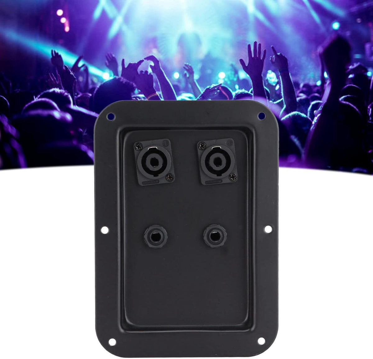 Yoidesu Speaker Junction Box, 4 Core Socket Jack Plate Dual 6.35 Plug ...