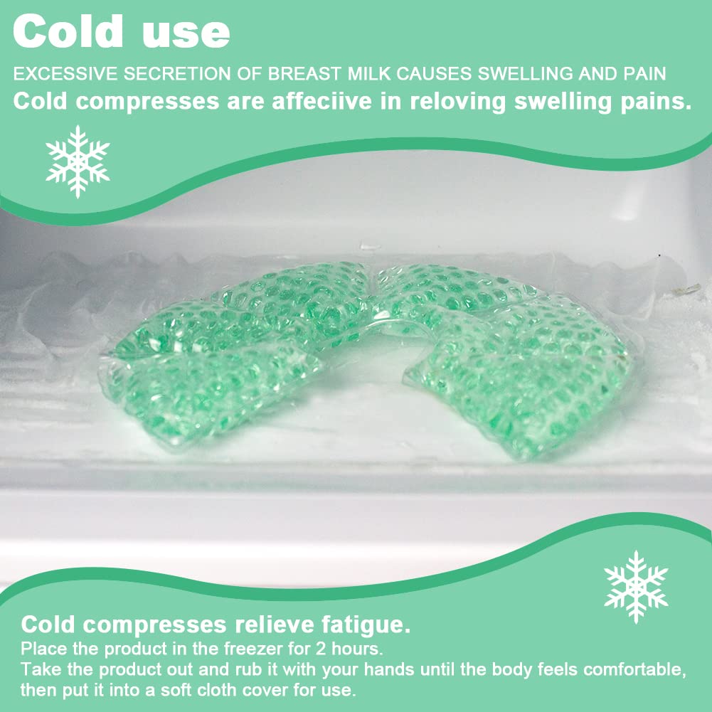 Hot Cold Gel Bead Breast Therapy Pack,Breast Ice Packs for ...