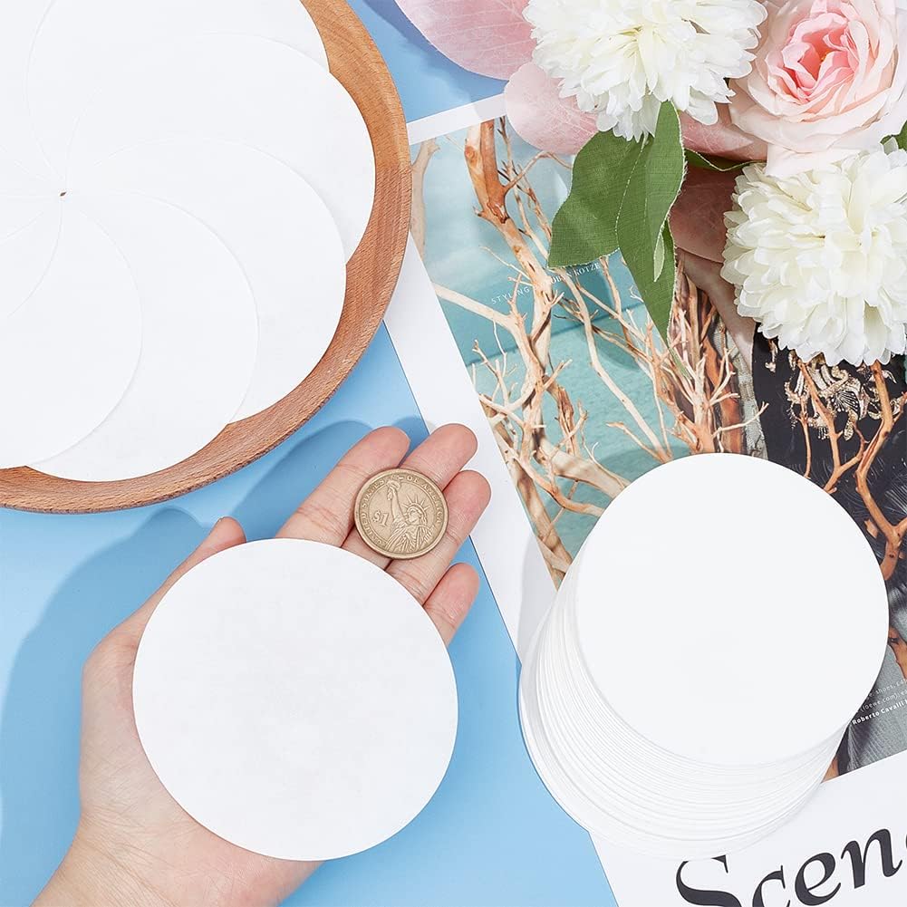 GORGECRAFT 100PCS 90 mm Qualitative Synthetic Filter Discs Cellulose ...