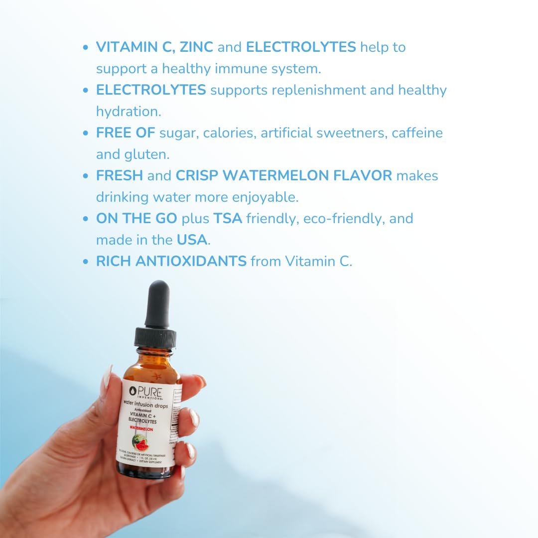 Pure Inventions - Watermelon Water Infusion Drops - Antioxidants ...