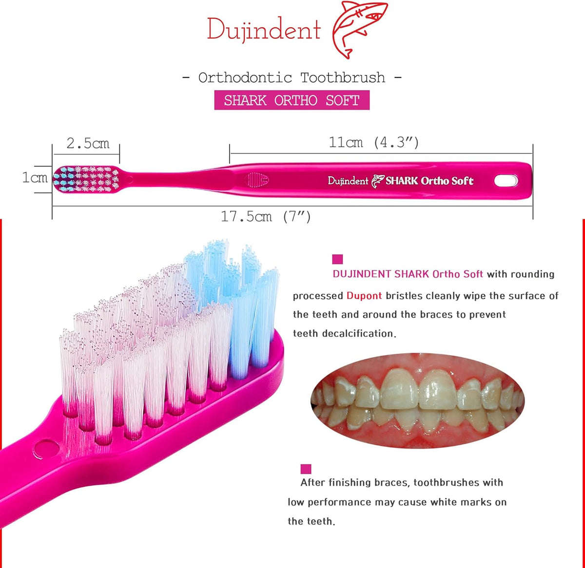 Orthodontic Toothbrush for Braces [4 Packs][Made in Korea] V Trim ...