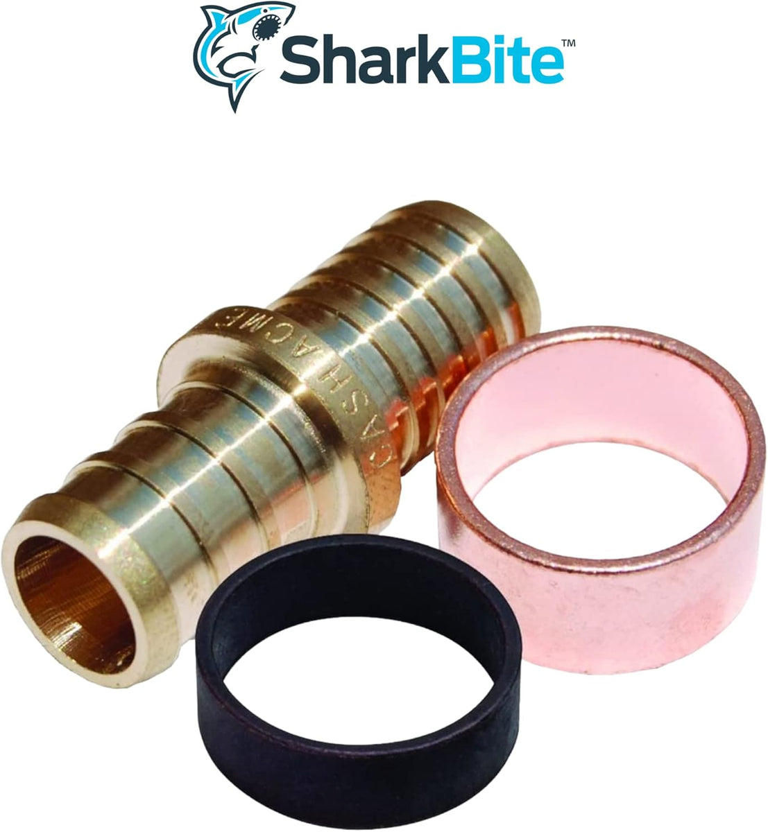 SharkBite 3/8 Inch Crimp Polybutylene Adapter, Pack of 10, Brass ...