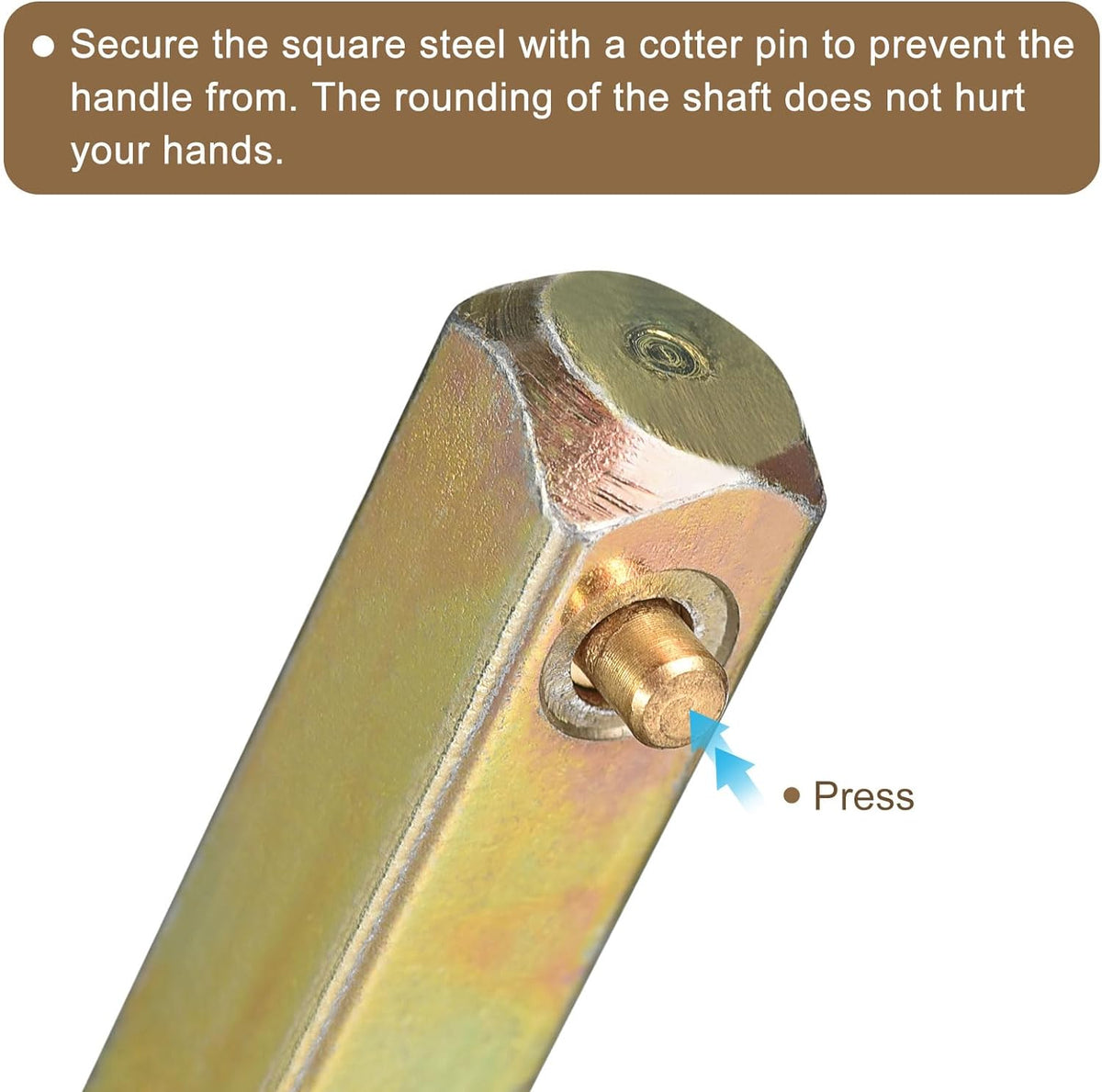 uxcell Door Knob Spindle, 100mm Long Spare Door Handle Spindle Bar for ...