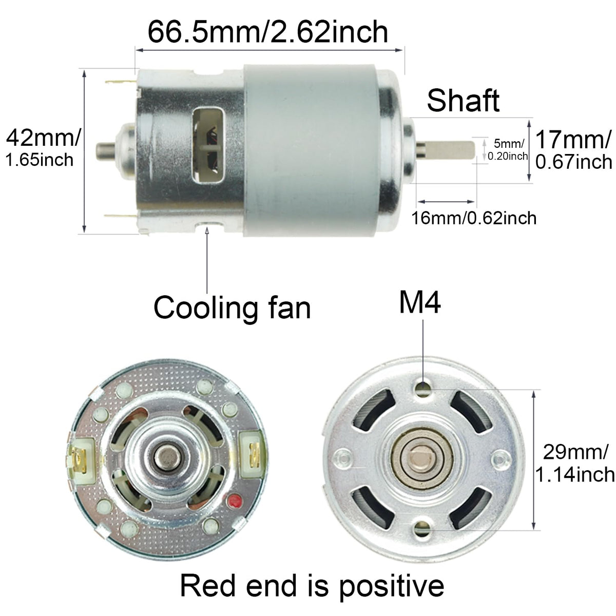 DC 775 Motor 12V-24V 6000-12000RPM 775 Electric Motor Double Ball ...
