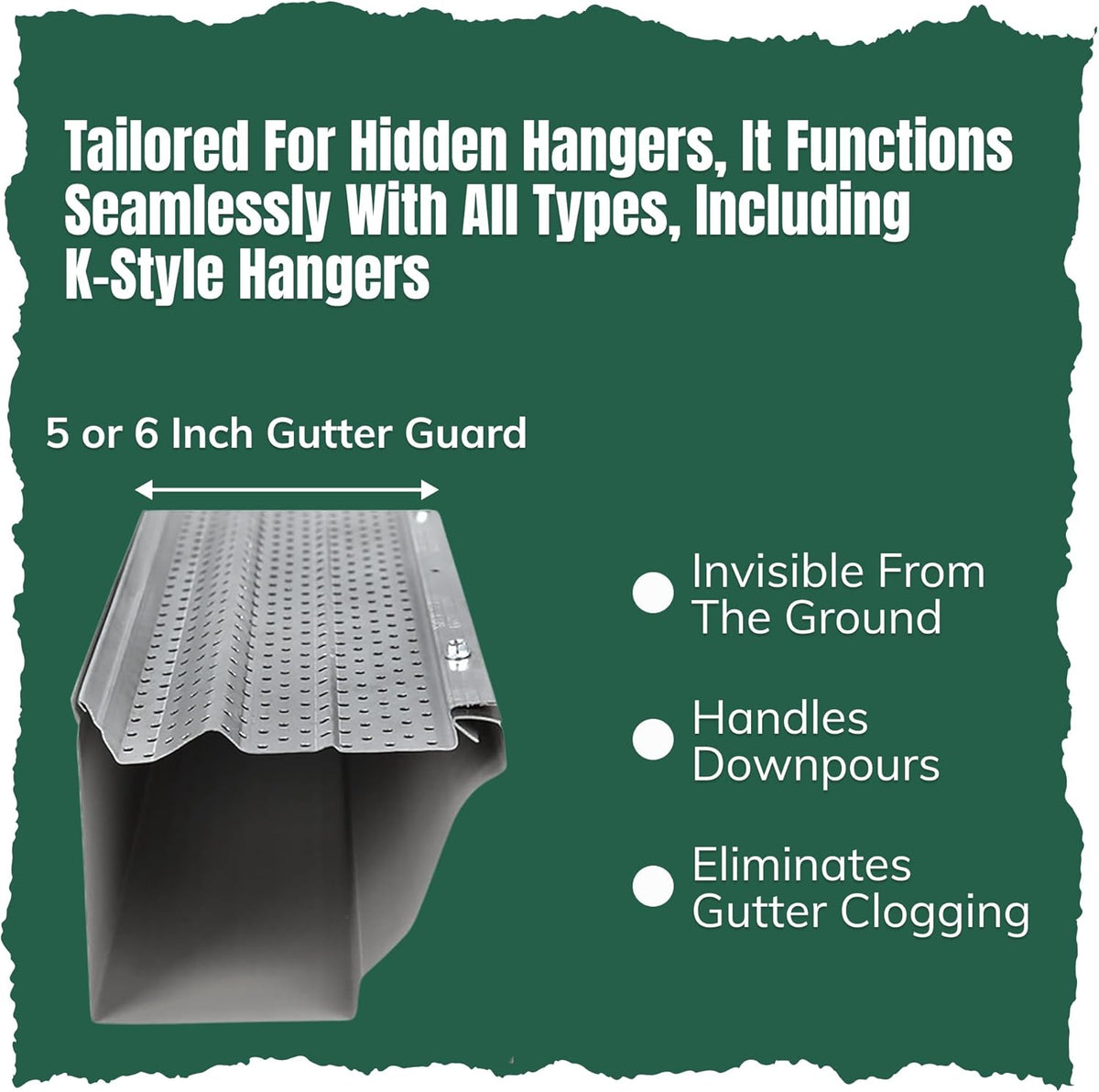 A-M Gutter Guard - Aluminum - Sample Pack - includes both 5" and 6 ...