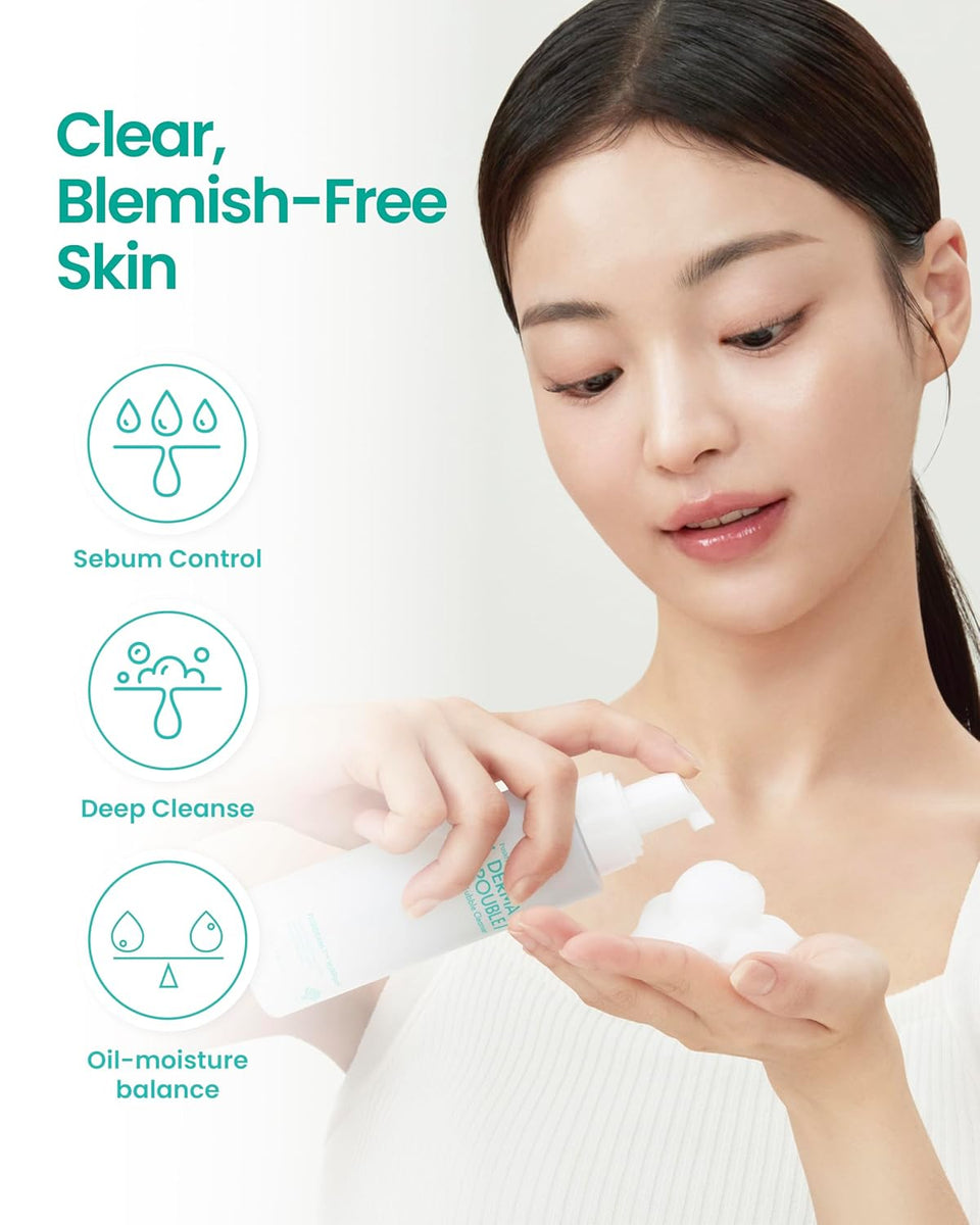 Derma Trouble Bubble Cleanser (5.46floz) Gentle Low-pH Bubble Cleanser ...