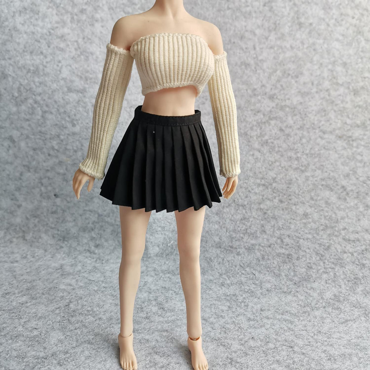 1/6 Scale Figure Clothes Sweater Top+Skirt Outfit Costume for 12 inch ...