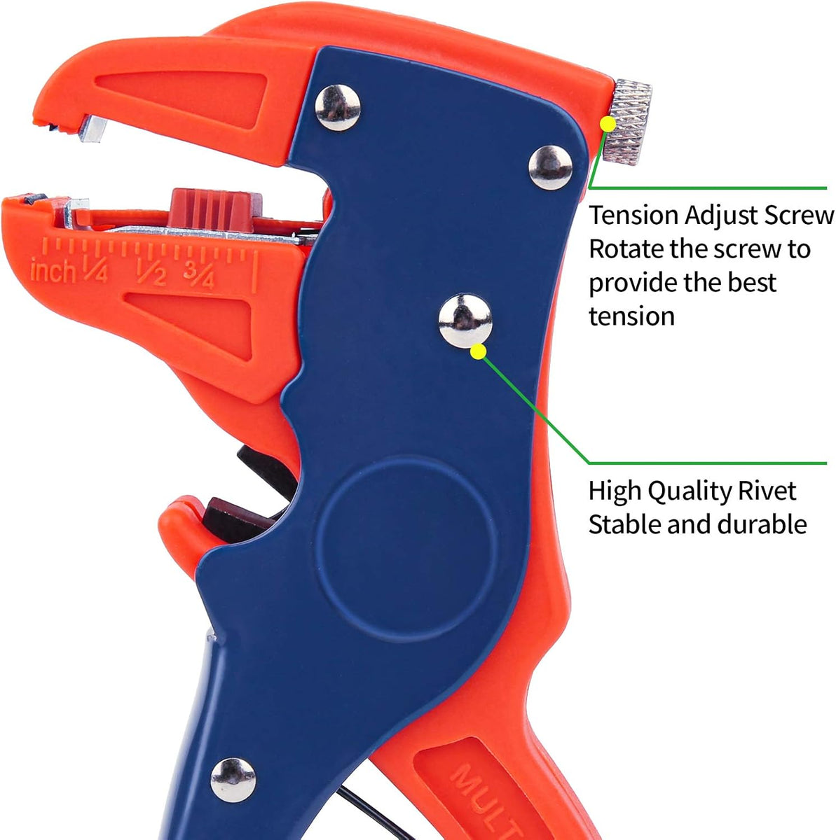 BOENFU Automatic Wire Stripper and Cutter, 2 in 1 Heavy Duty Wire ...