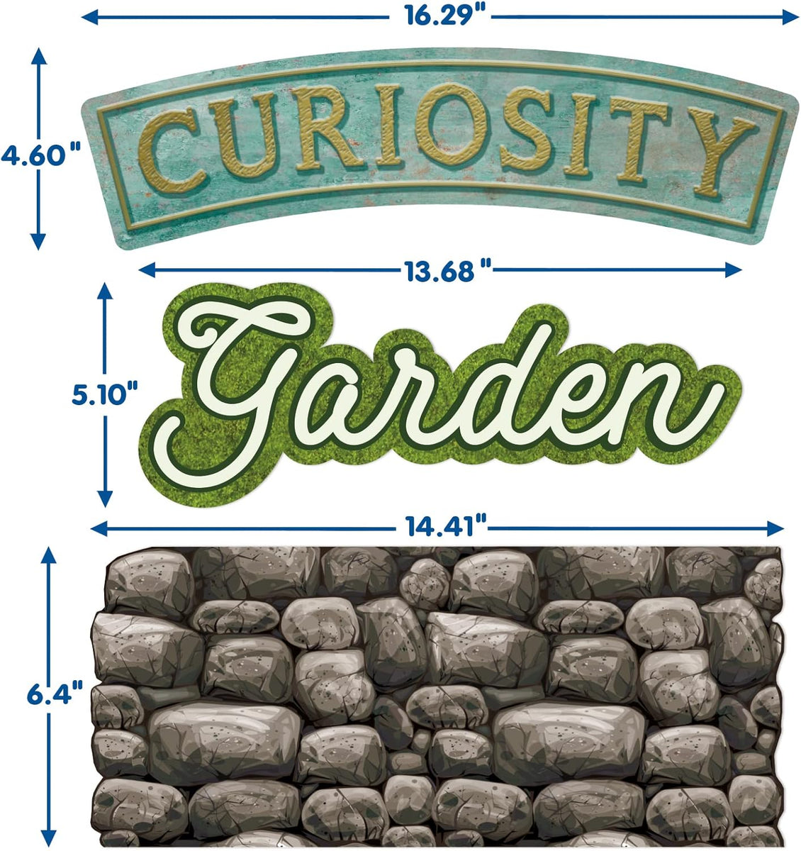 Eureka Curiosity Garden Welcome Classroom Bulletin Board Set for ...