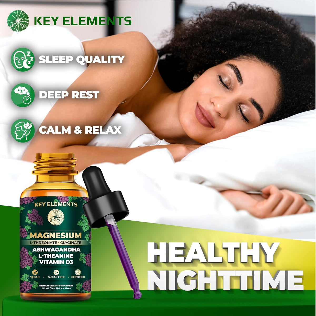 [Sleep, Mood, Calm] Liquid Magnesium L-Threonate with Magnesium ...