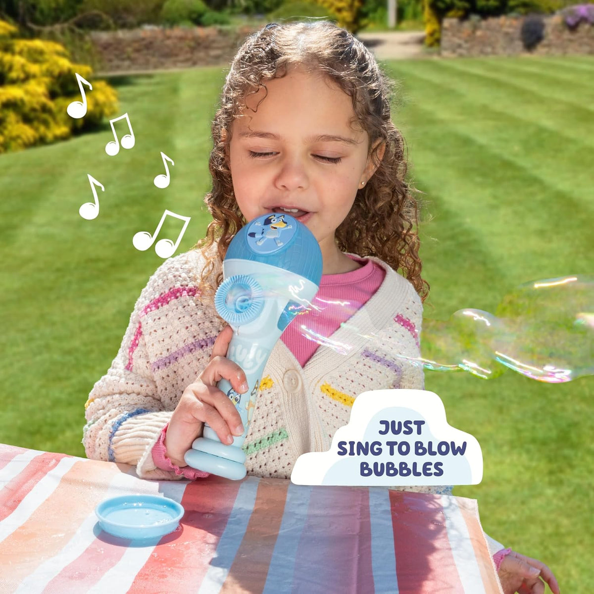 BLUEY DANCE MODE Bubble Machine and Toy Microphone | Bluey Toy for Baby ...