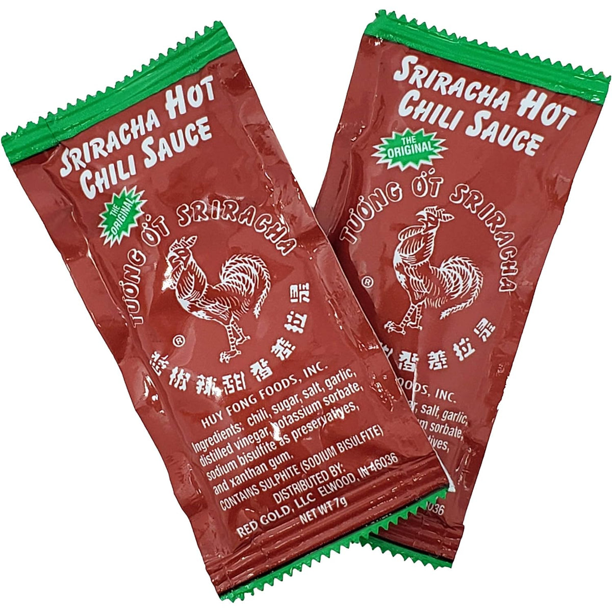 Sriracha Hot Chili Sauce Packets, On-The-Go Packet, 7 Gram Packets (50 ...