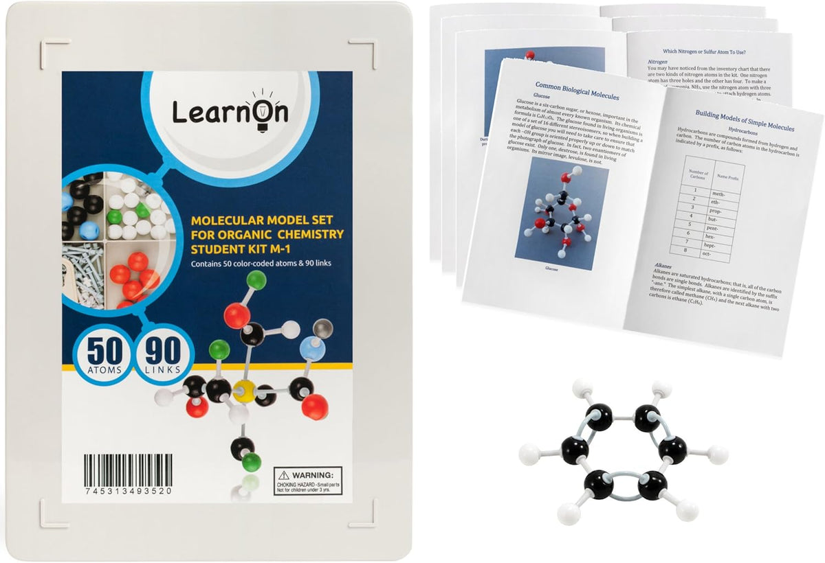 Organic Chemistry Molecular Model Kit Set for Ochem Students with User ...