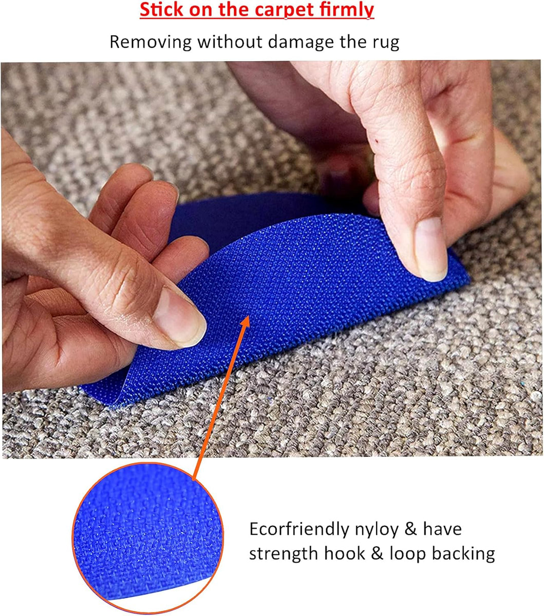 Carpet Dots with Alphabet A-Z, 4 Inch Circle Velcro Floor Dots, 6 ...
