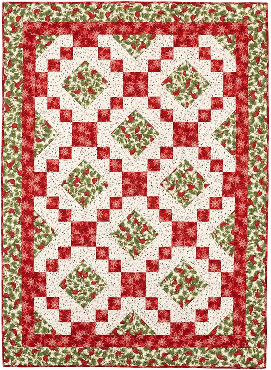 Fabric Cafe Quick Christmas 3-Yard Quilts Pattern - 8 Festive Designs ...
