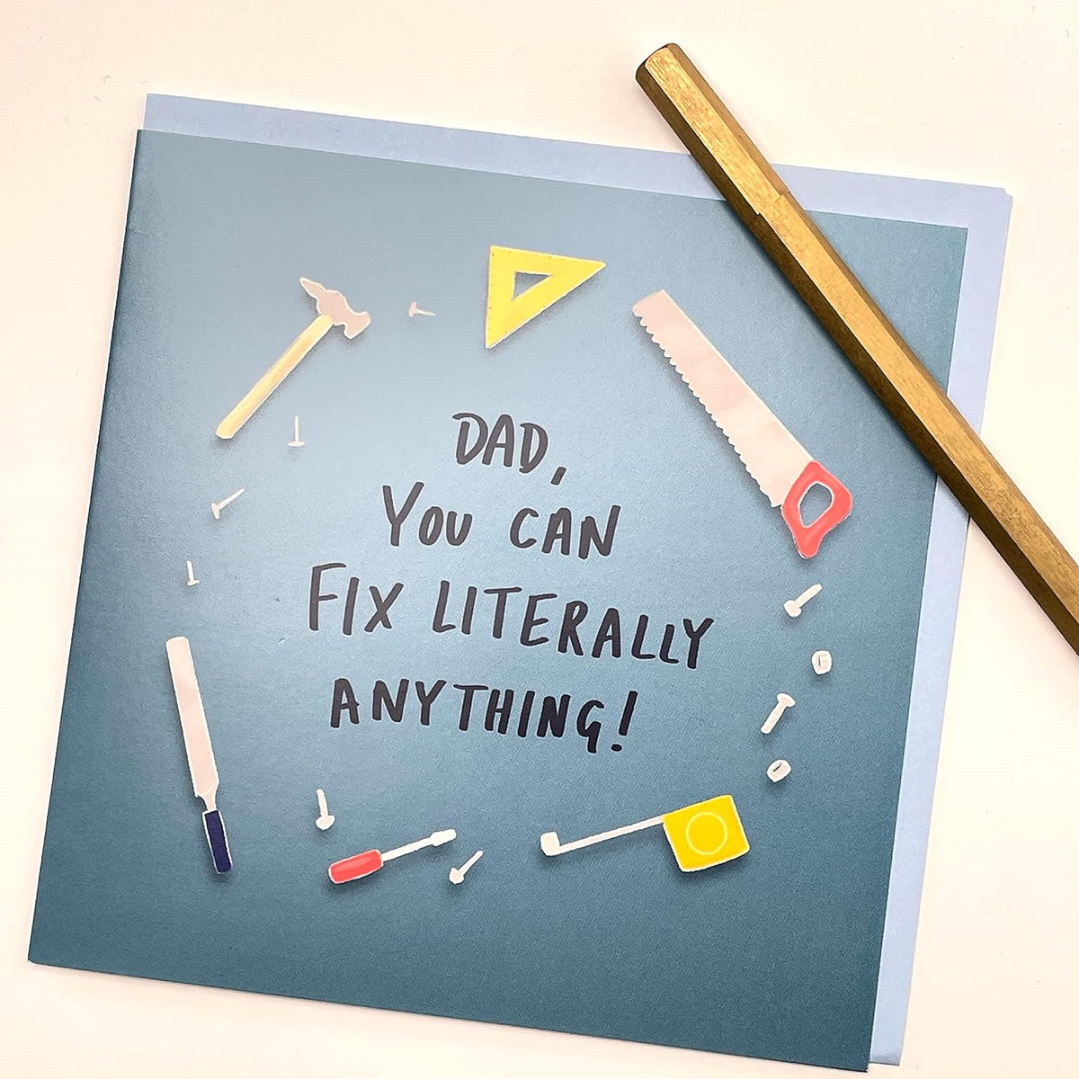 Old English Co. Dad Fix Anything DIY Birthday Card - Fun Joke Greeting ...