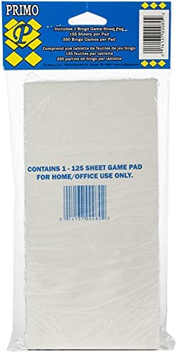 Primo Bingo Paper 2-Game Sheets – ZeeBooth
