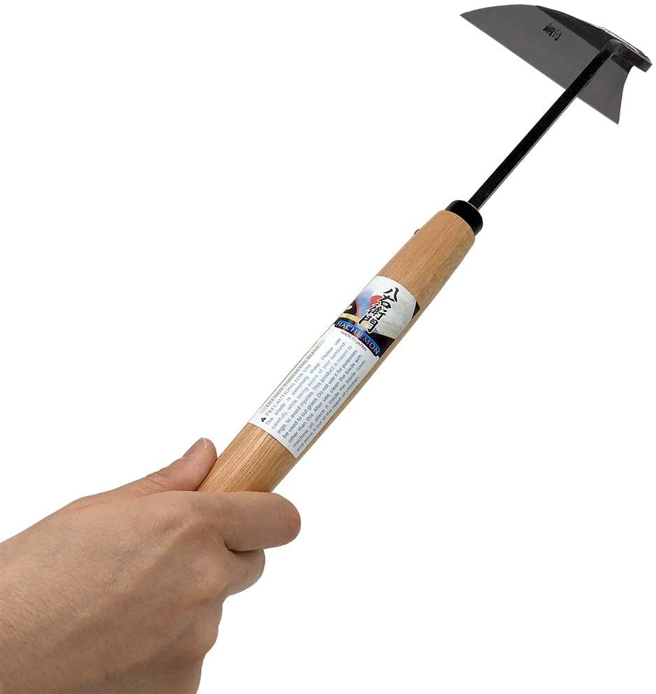 HACHIEMON Japanese Weeding Sickle Very Sharp Edge Nejiri-Gama Long Typ ...