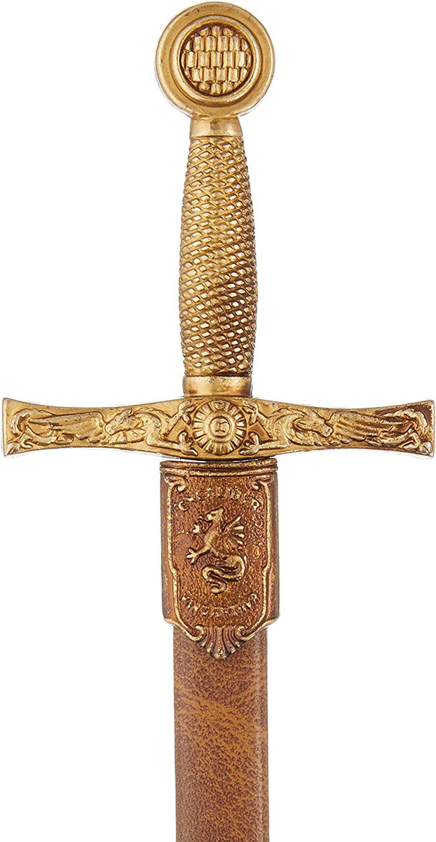 Denix Gold Trim Excalibur Letter Opener with Scabbard – ZeeBooth